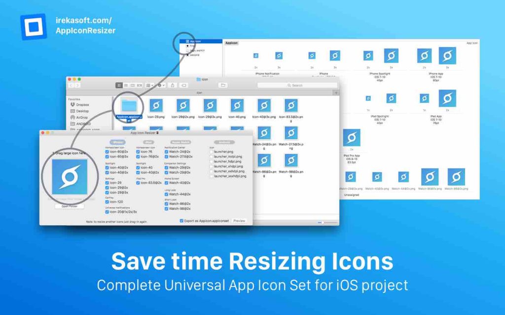 App Icon Resizer — iReka Soft